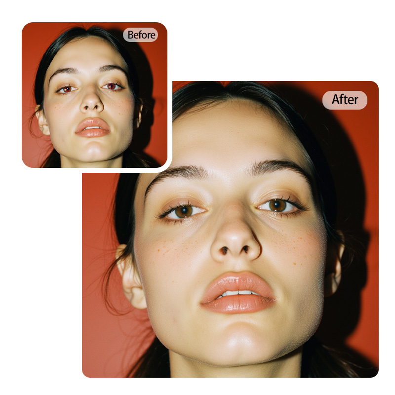 Photo Red Eye Remover Online | X-Design