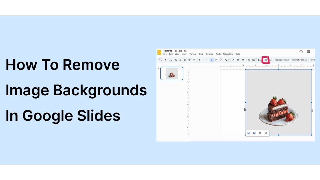 How to Remove Background from Images in Google Slides | X-Design
