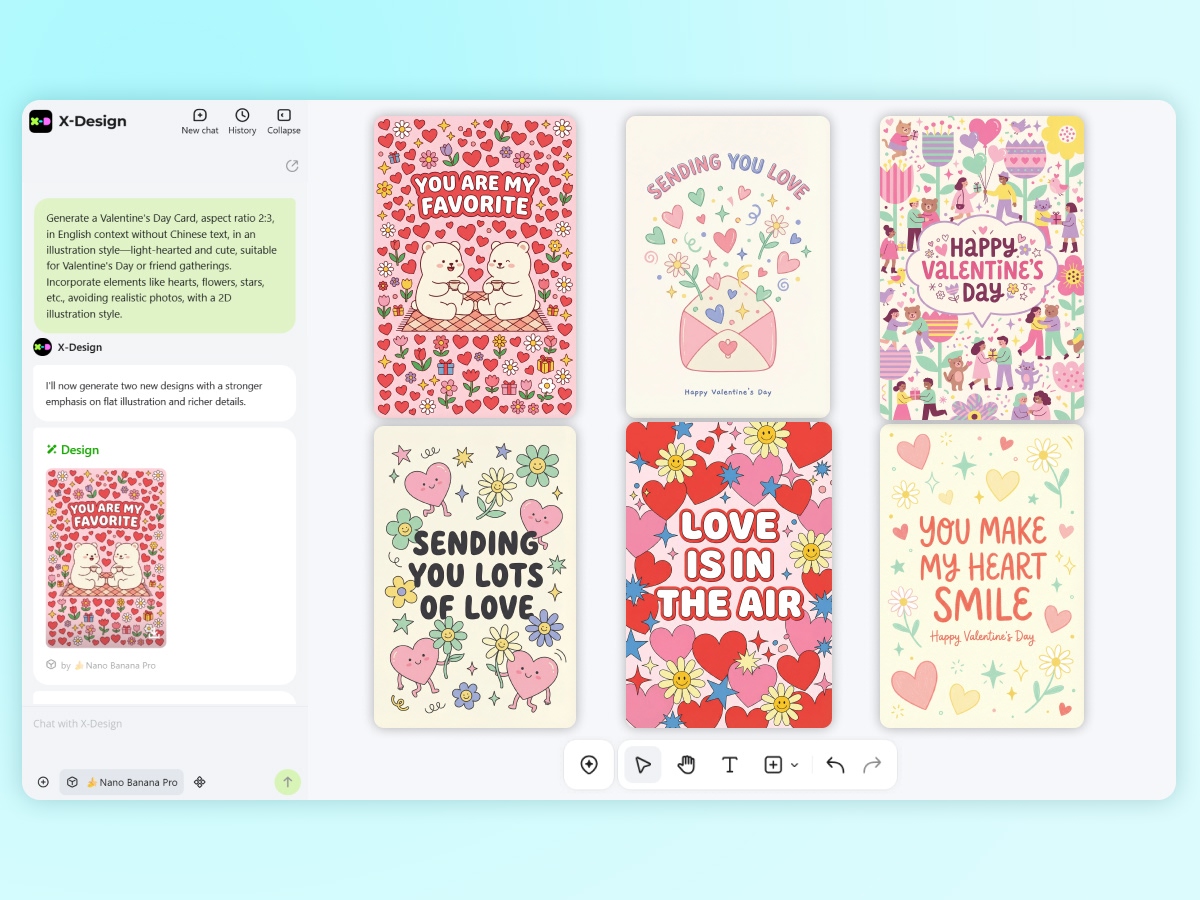 Free Valentine’s Day Card Maker | X-Design